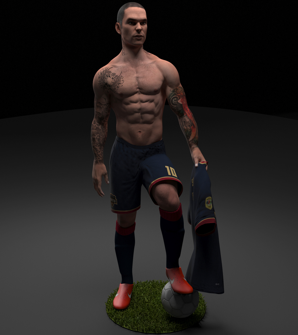 3D rigged soccer player 4k - TurboSquid 1510504