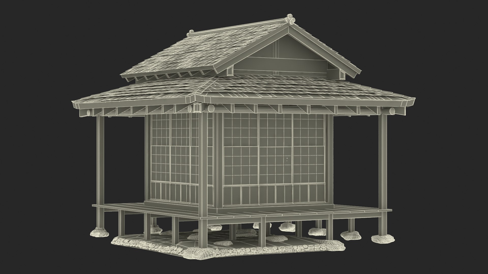 3D Japanese Man Having Tea In Traditional Tea House Model - TurboSquid ...