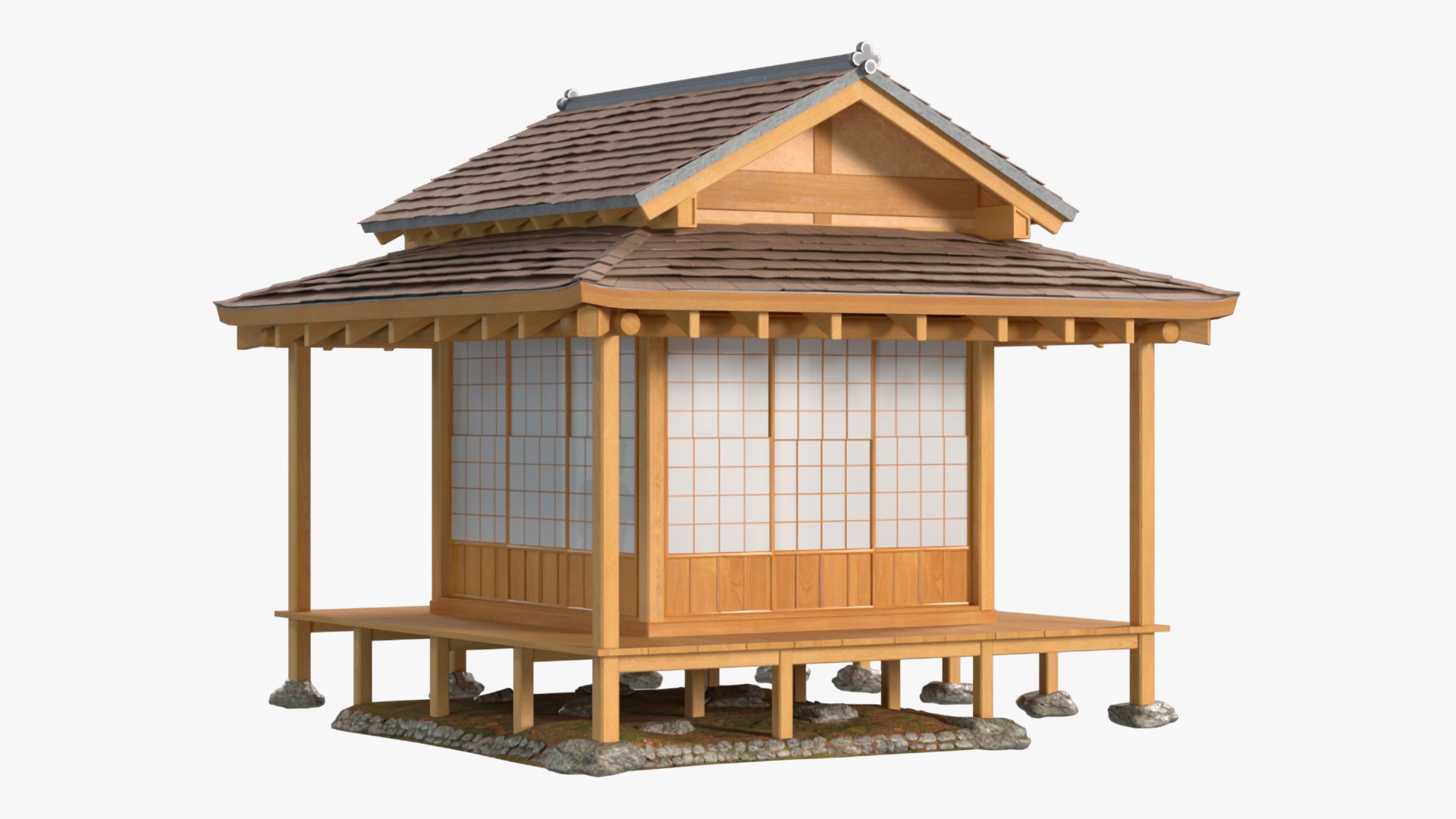 3D Japanese Man Having Tea In Traditional Tea House Model - TurboSquid ...