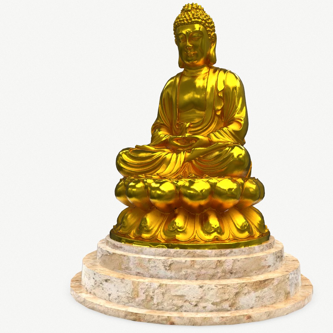 3D Lowpoly Model Of Buddha Statue Model - TurboSquid 1979320