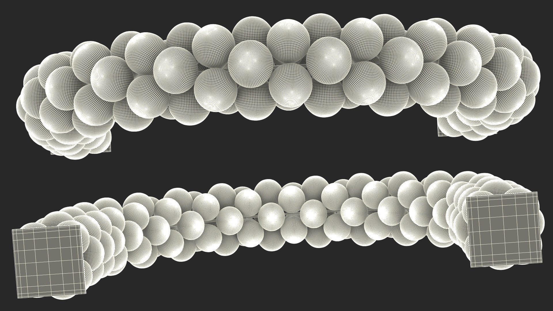 Decorative Air Balloon Arch Blue 3D - TurboSquid 2416492