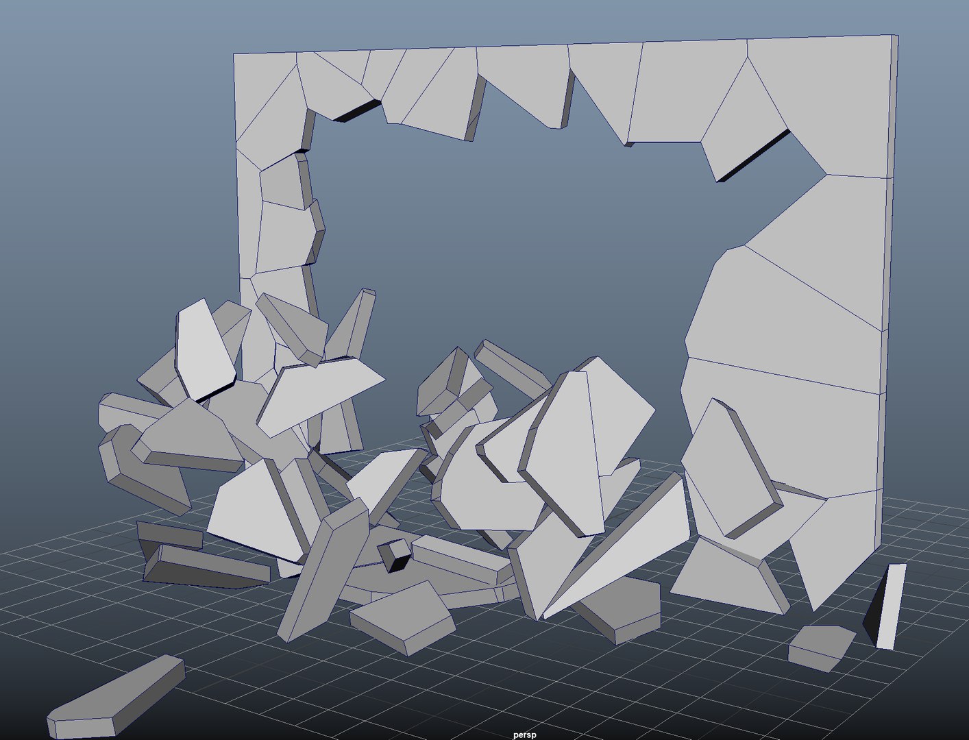 Wall Destruction 3D Model - TurboSquid 1402381