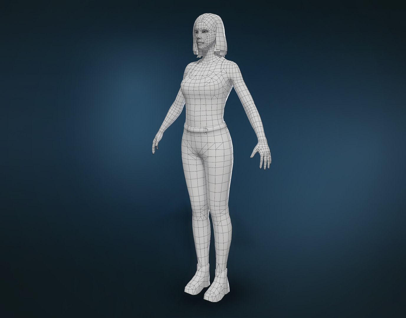 3D woman character human model - TurboSquid 1622947