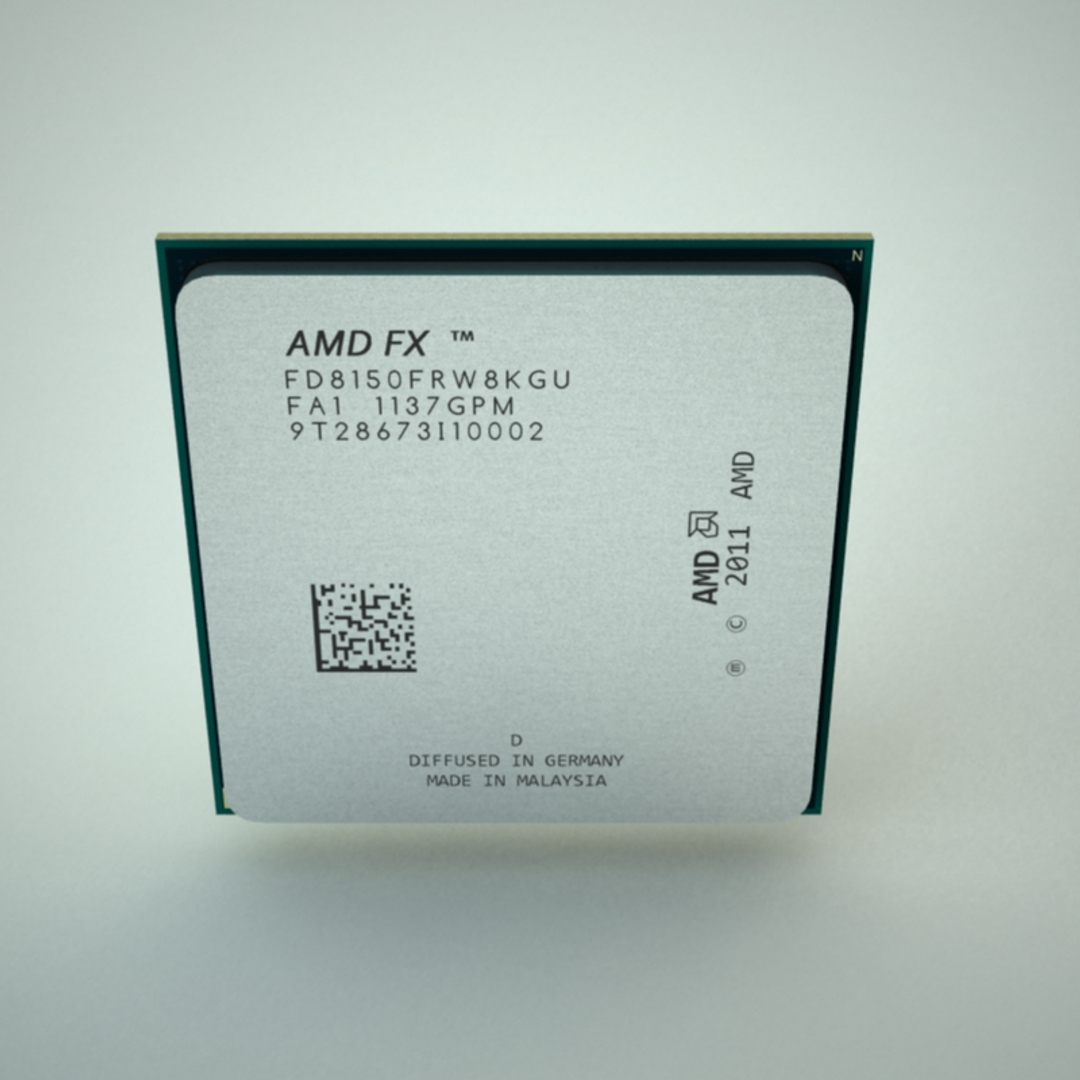 Amd Cpu 3d Model