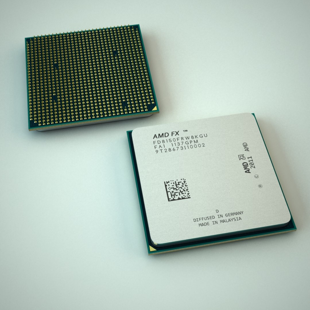 Amd Cpu 3d Model