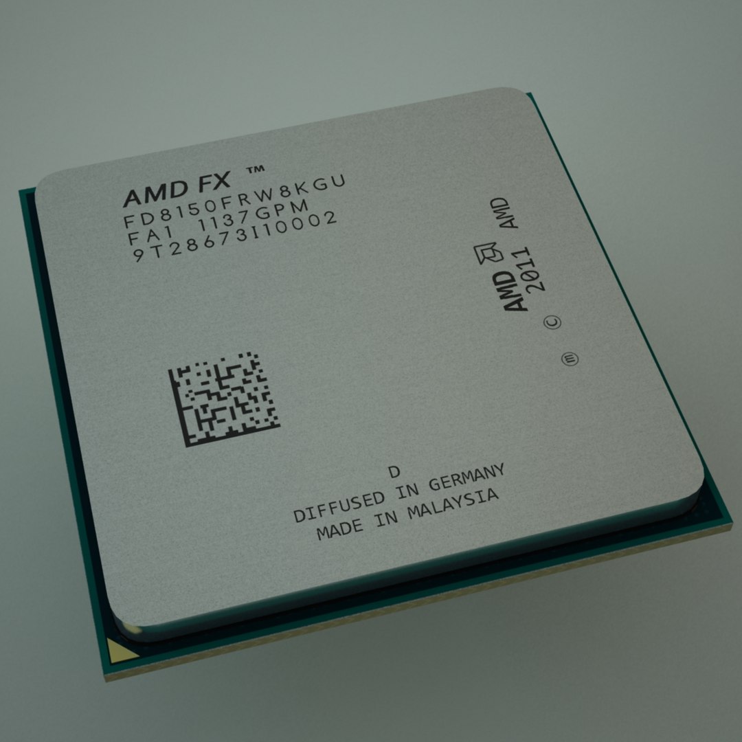 Amd Cpu 3d Model