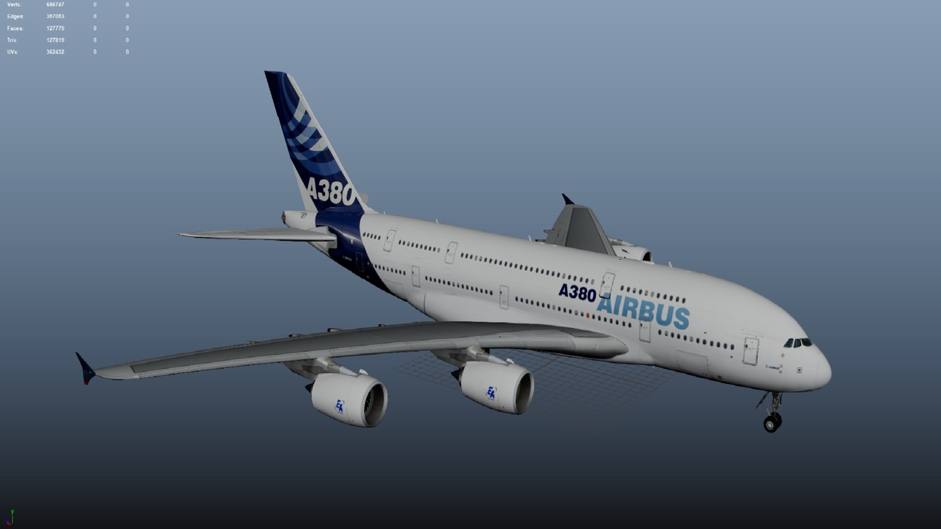 Airbus A380 3D - TurboSquid 2173472