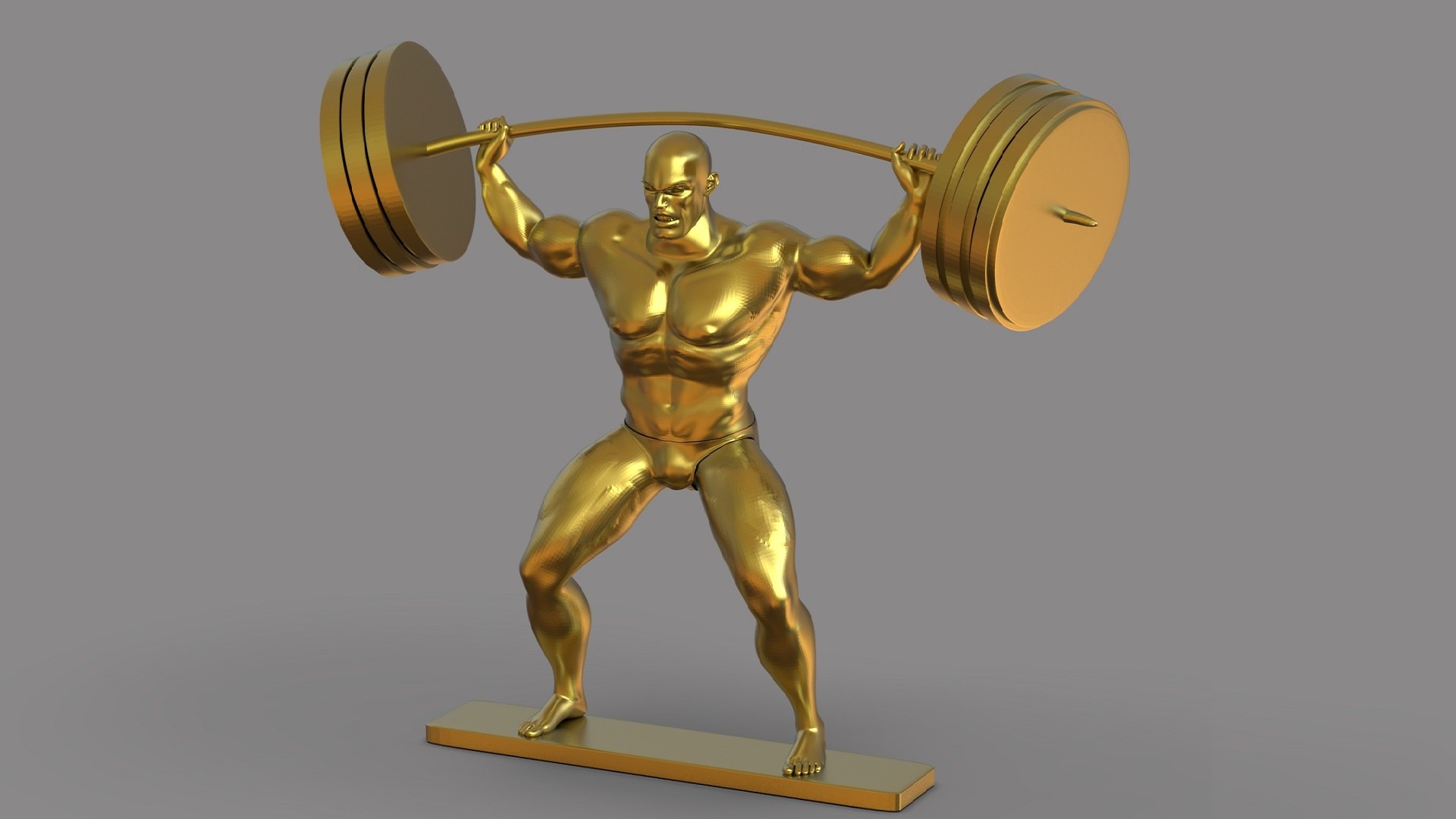 3D Strong Man Statue - TurboSquid 2066191