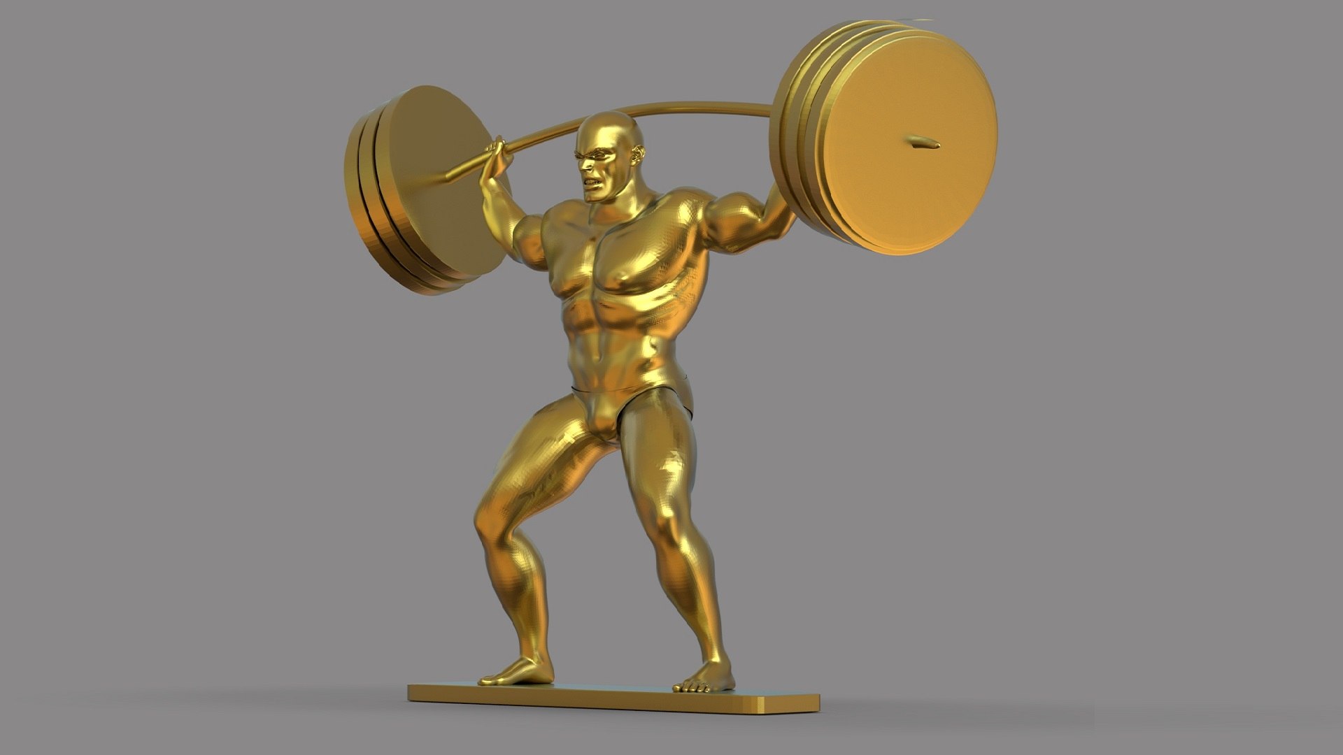 3D Strong Man Statue - TurboSquid 2066191