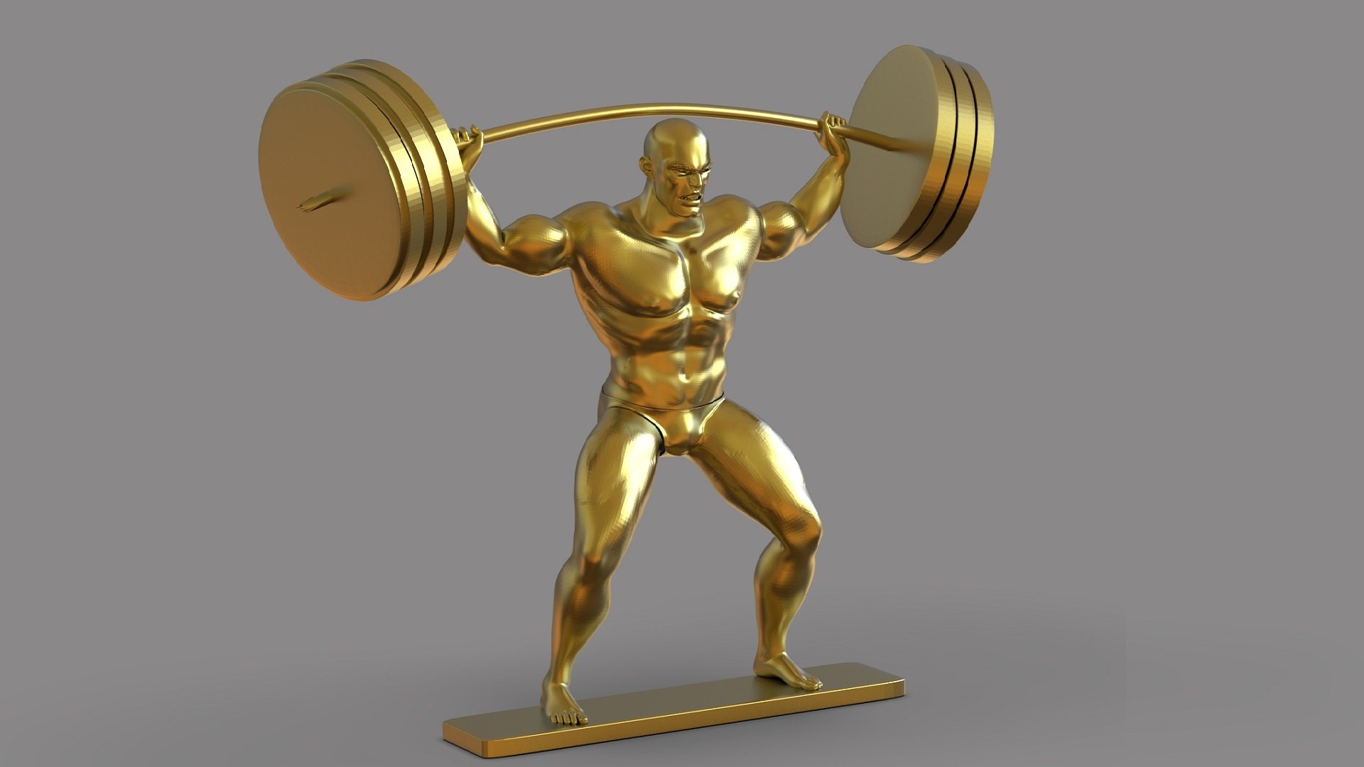 3D Strong Man Statue - TurboSquid 2066191