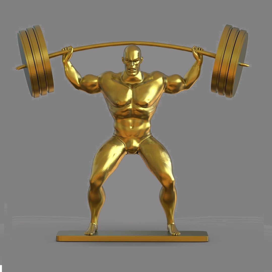 3D Strong Man Statue - TurboSquid 2066191