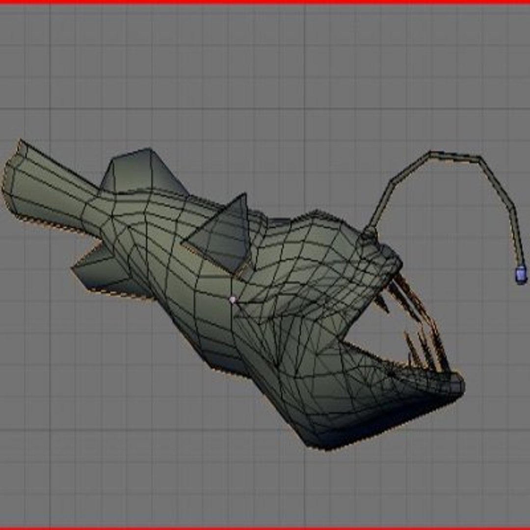 3d Angler Fish