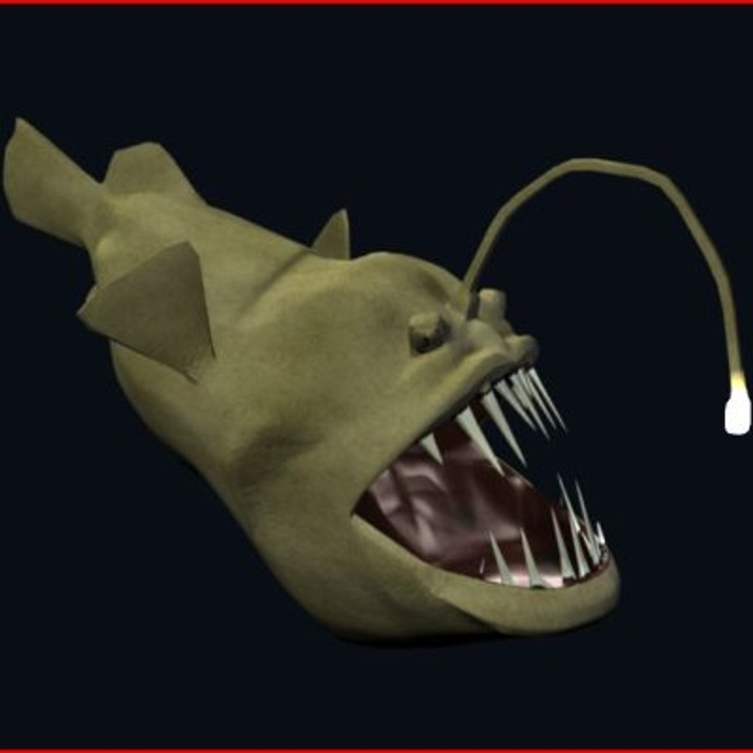 3d Angler Fish