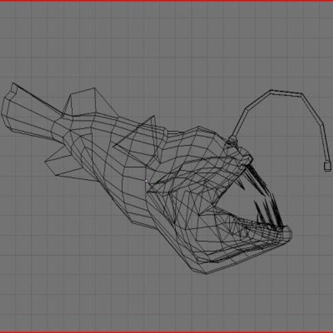 3d Angler Fish