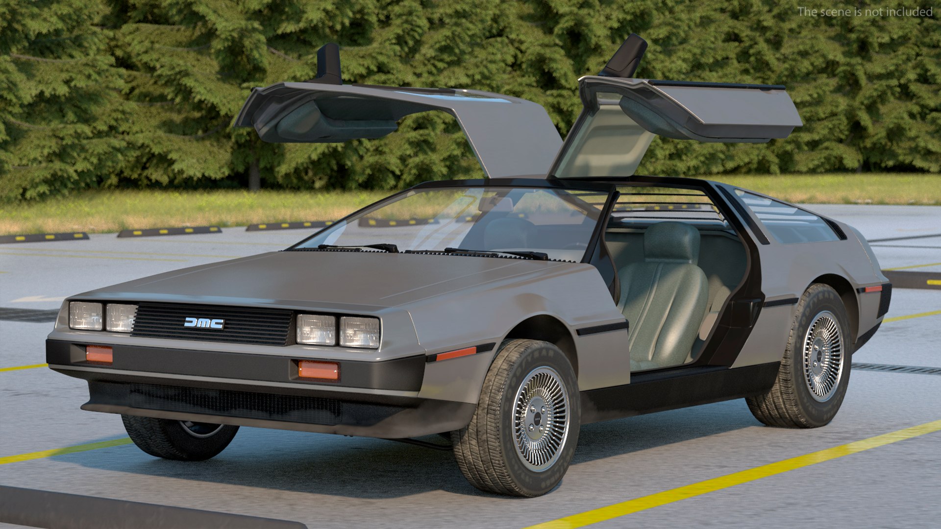 DeLorean DMC-12 Simple Interior 3D - TurboSquid 2070439