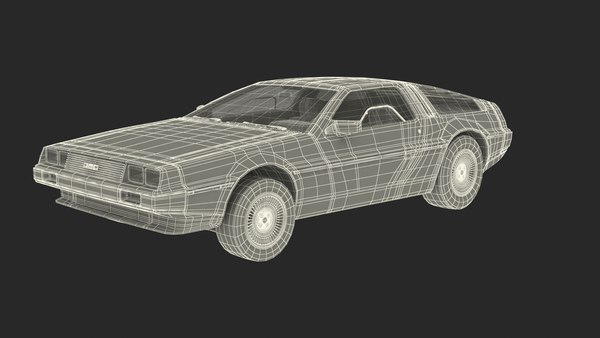 modelo 3d Interior sencillo del DeLorean DMC-12 - TurboSquid 2070439