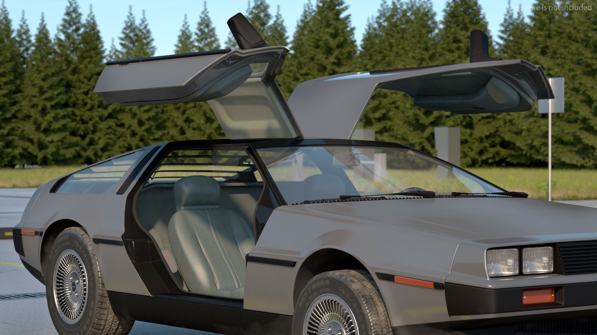 DeLorean DMC-12 Simple Interior 3D - TurboSquid 2070439