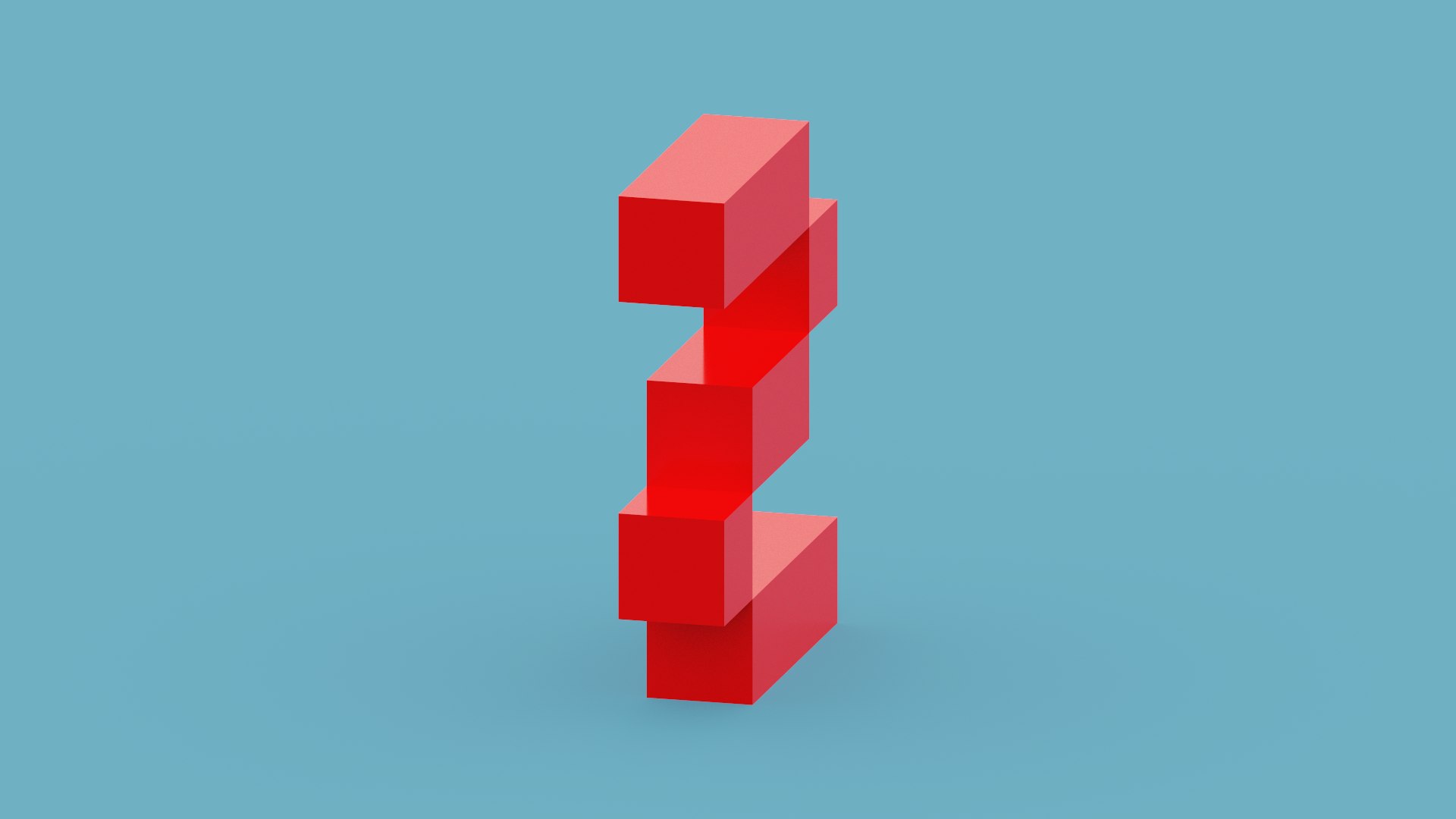 Pixel Letter S model - TurboSquid 1981776