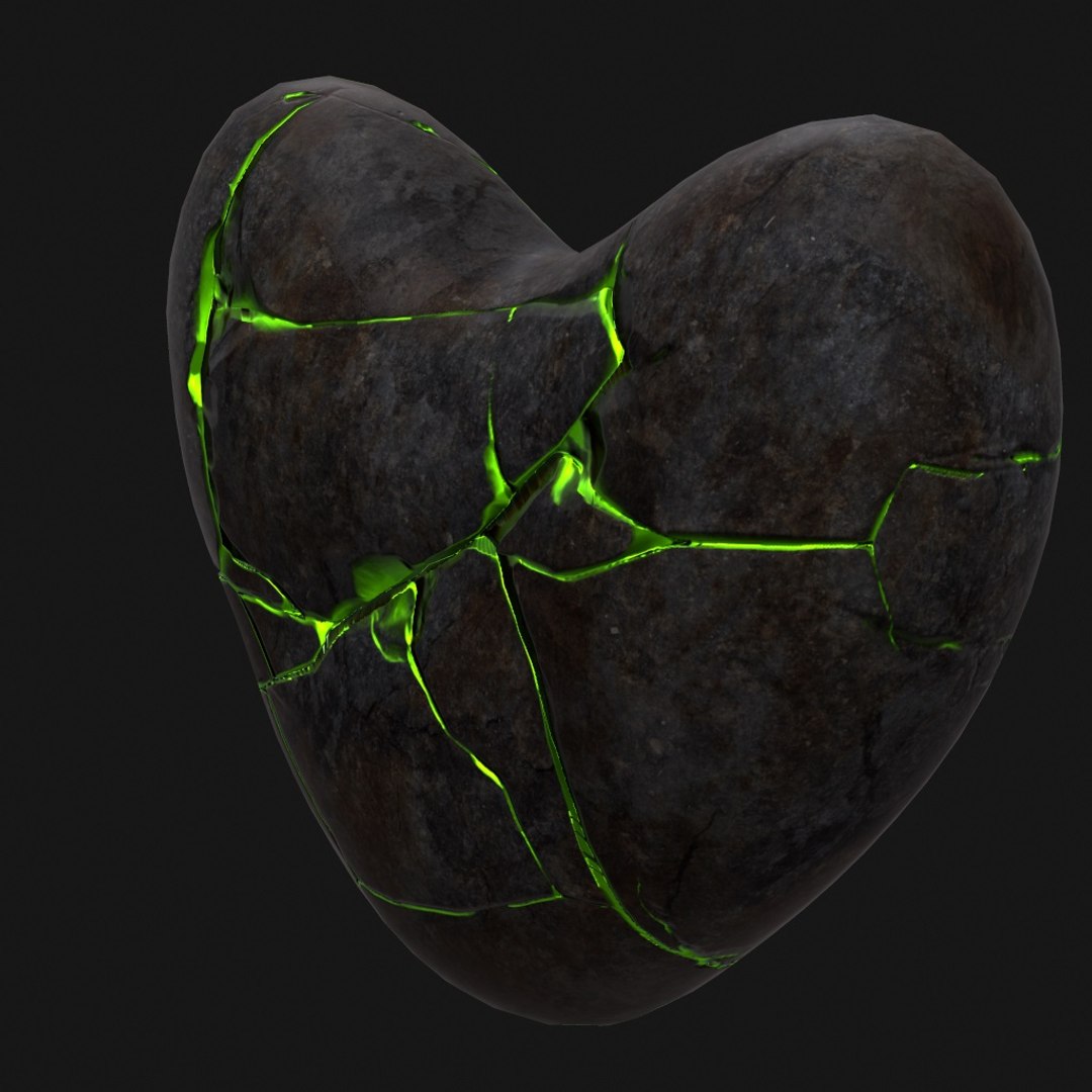 broken heart 3d model