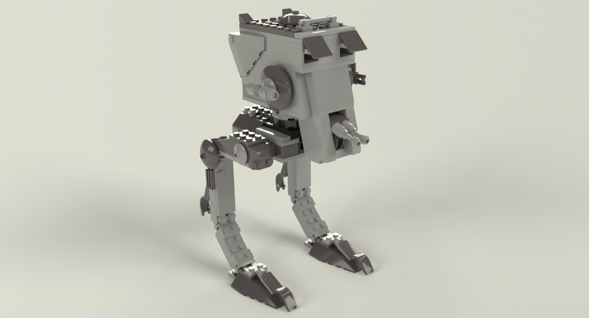 3D lego at-st walker - TurboSquid 1587452