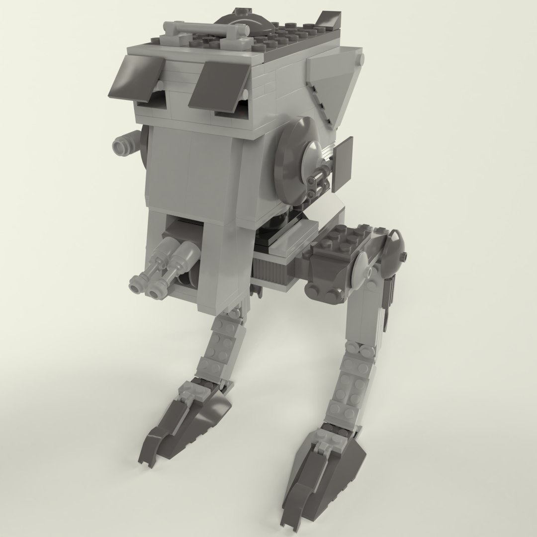 3D lego at-st walker - TurboSquid 1587452