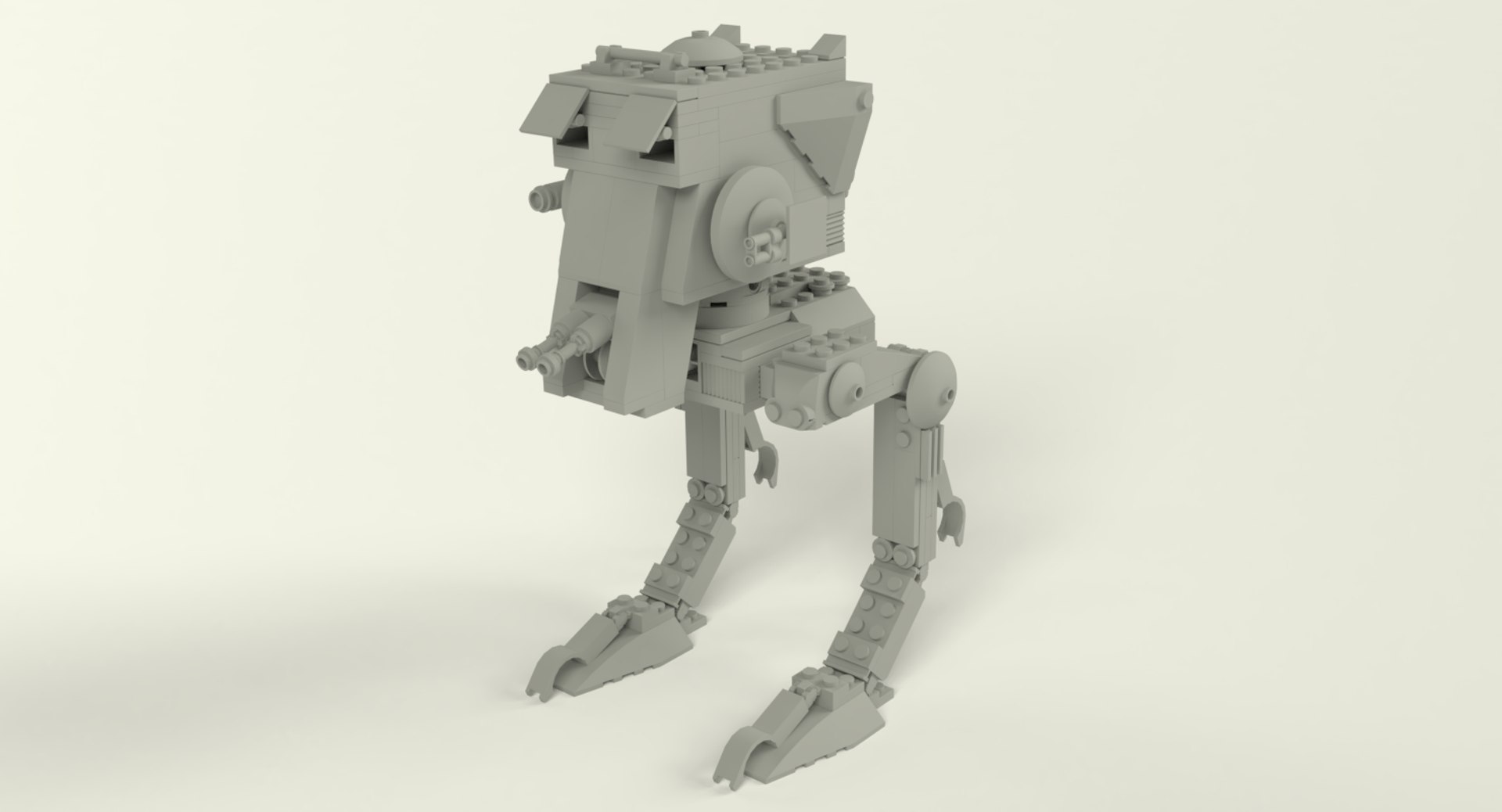 3D lego at-st walker - TurboSquid 1587452