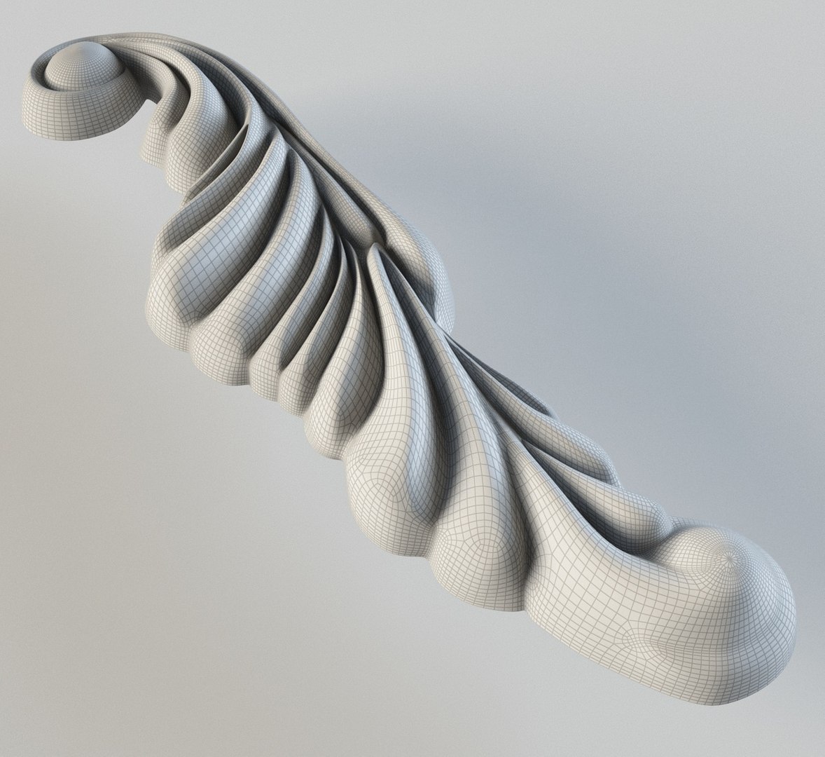 3dsmax Plaster Decorative Element