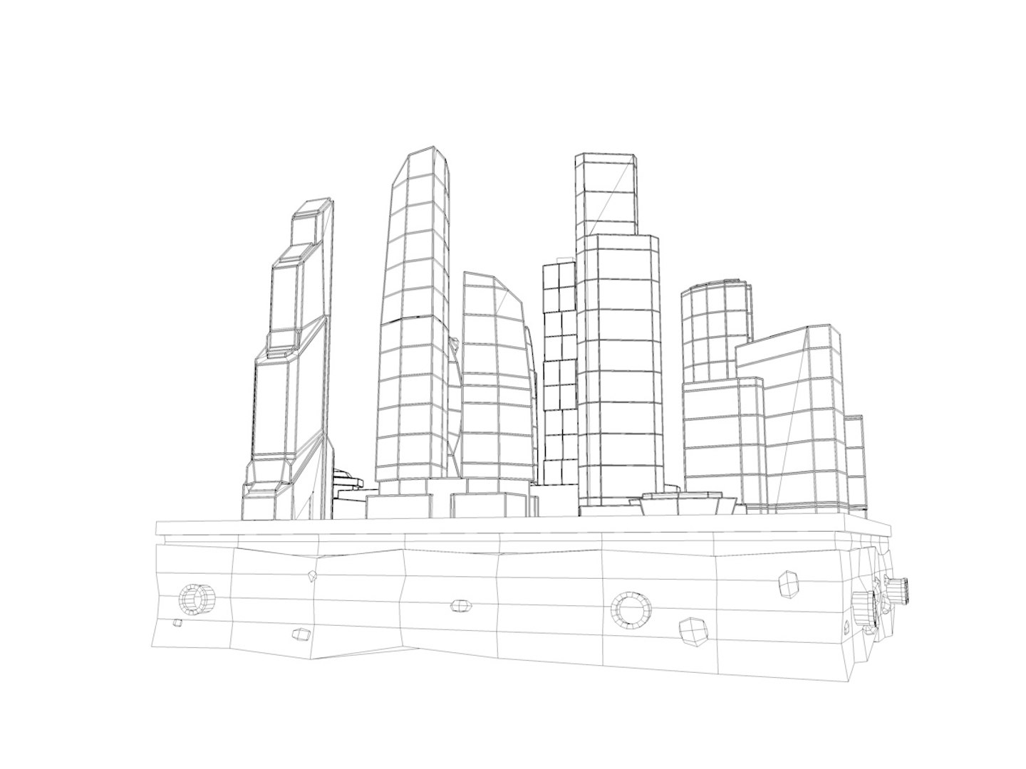 Moscow City Model - TurboSquid 1445716