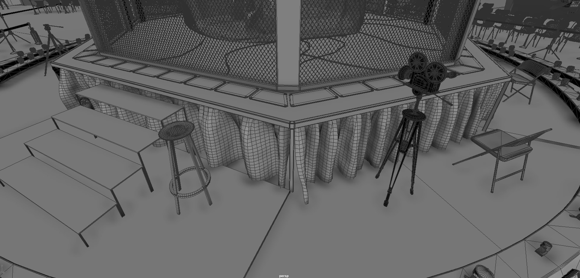 3D Octagon Stadium Fight Ring - TurboSquid 2195877
