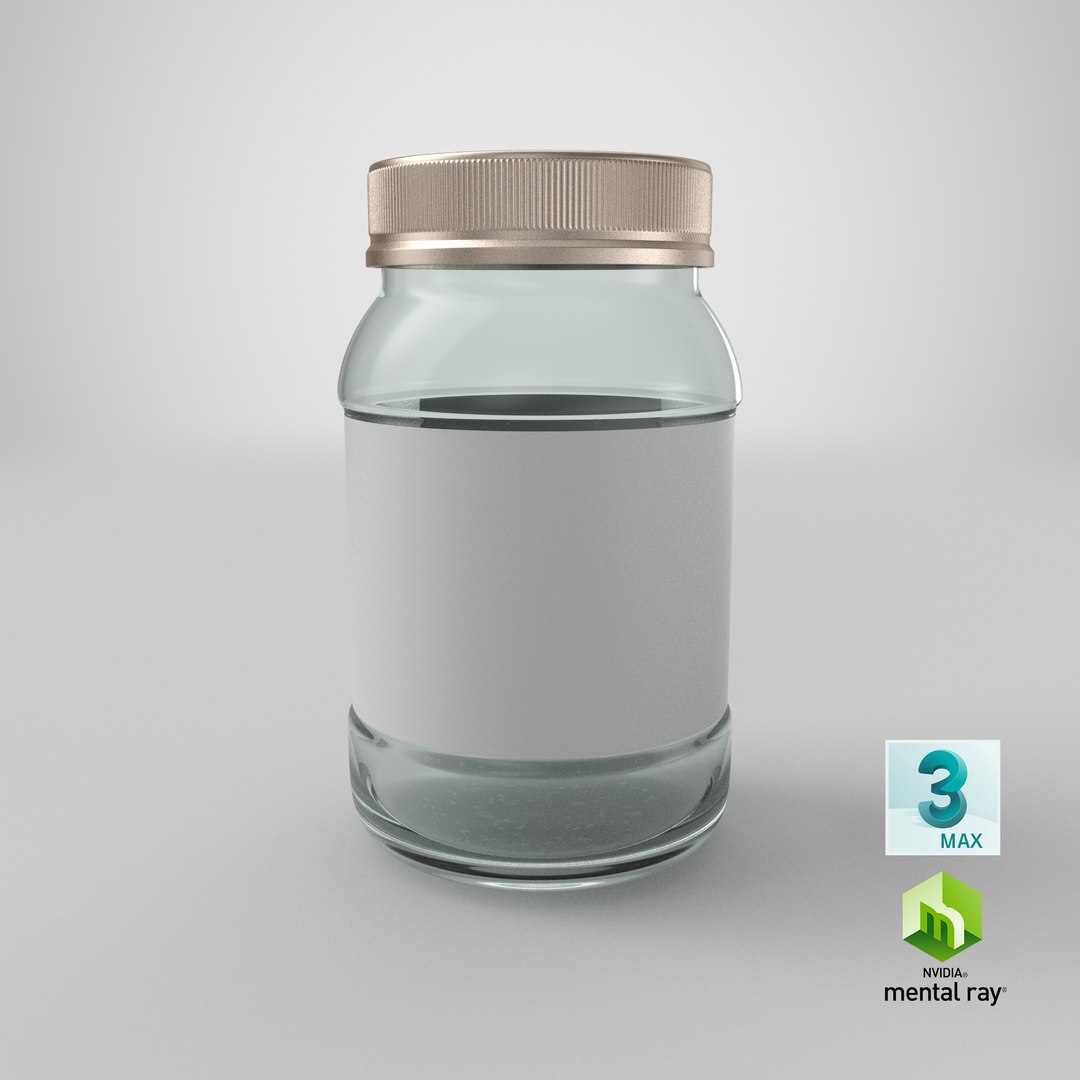 3D Model Empty Glass Jar - TurboSquid 1854498