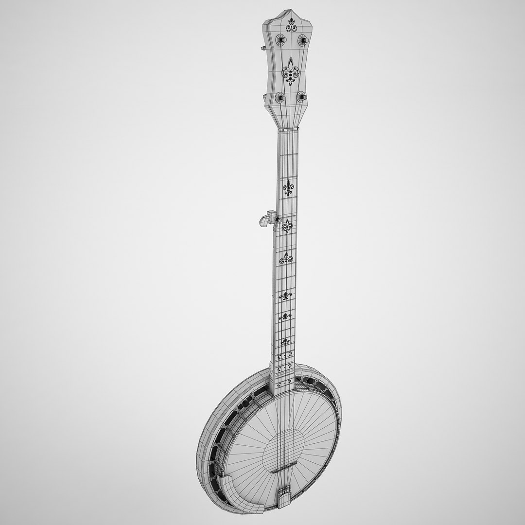 3d model banjo
