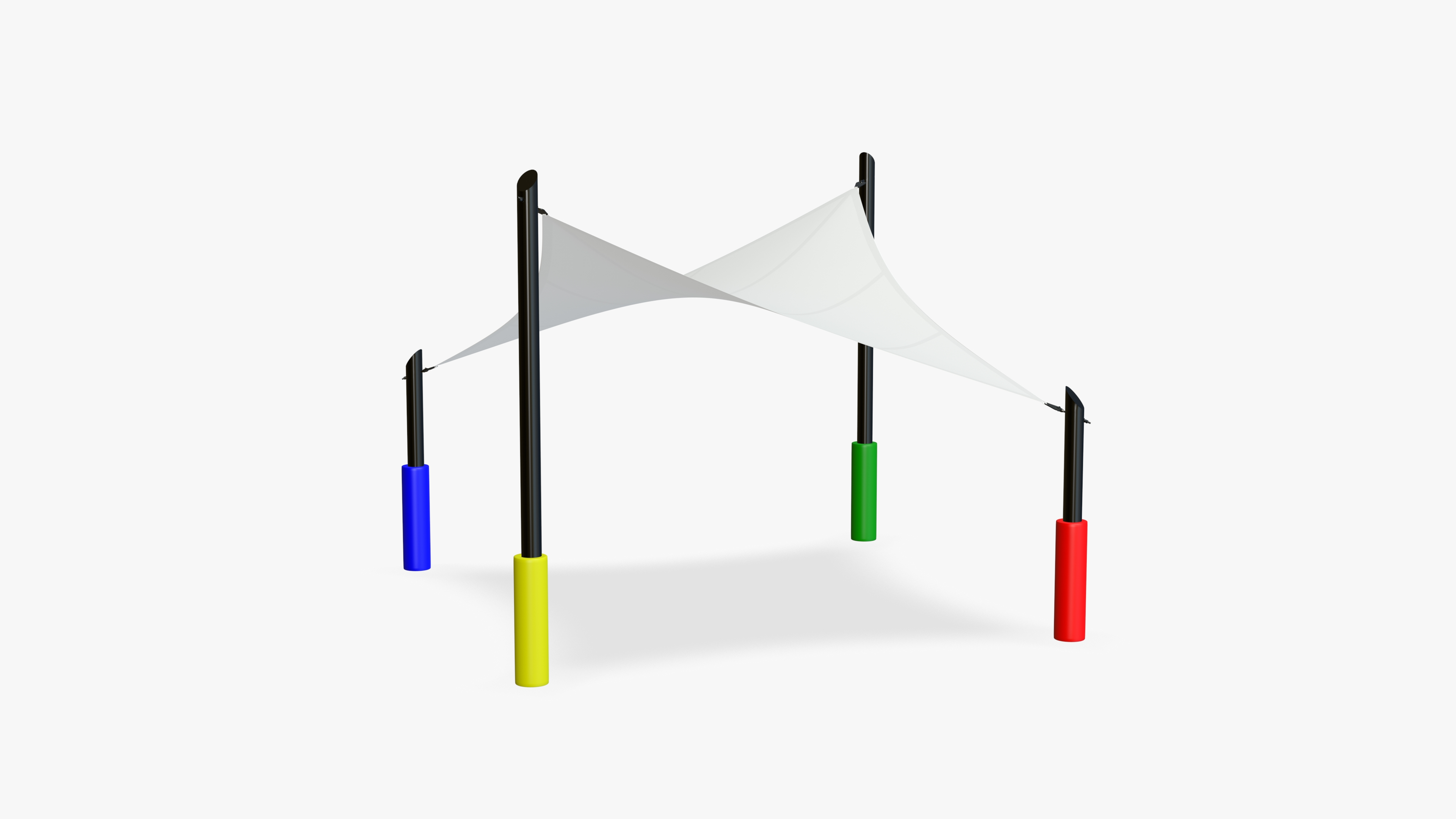 Tensile Shade Structures 3D model - TurboSquid 1799108