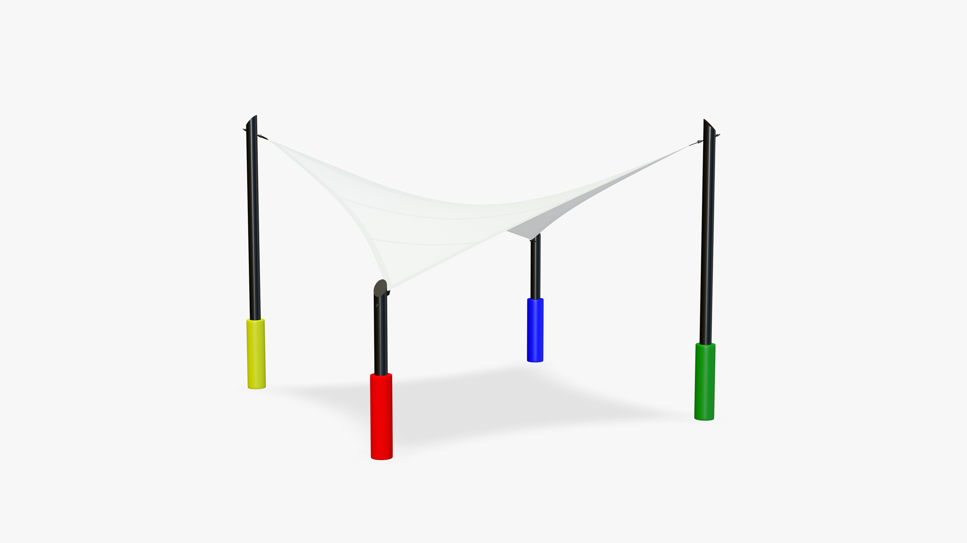 Tensile Shade Structures 3D model - TurboSquid 1799108