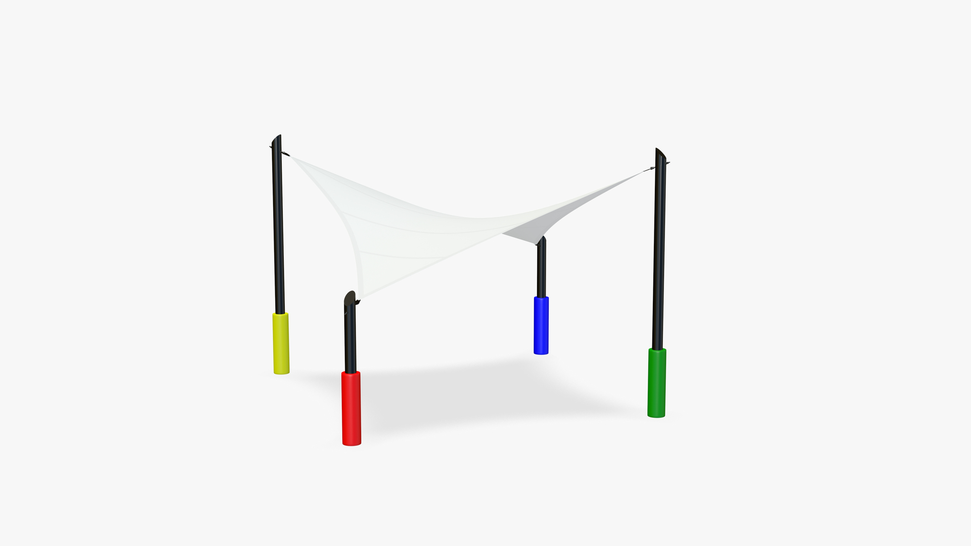 Tensile Shade Structures 3D model - TurboSquid 1799108