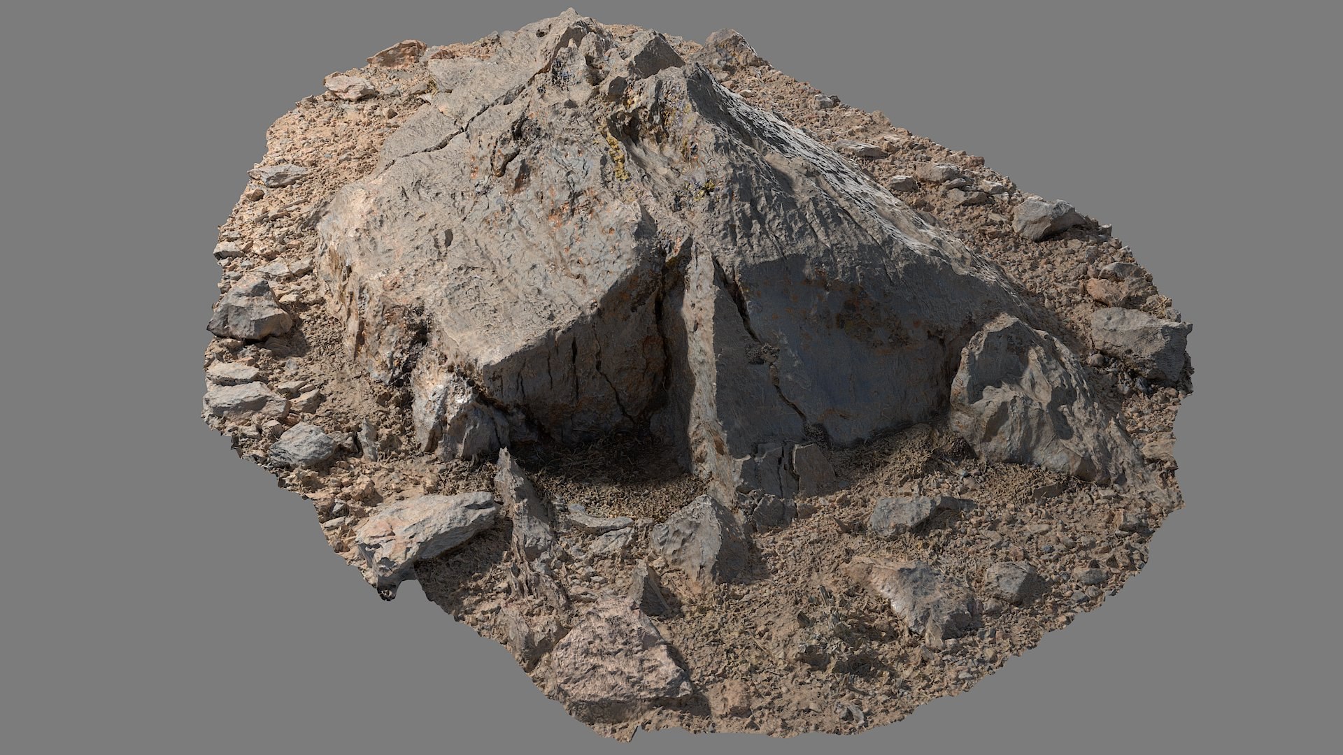 Assembly Ground Rock 1 3D model - TurboSquid 2000456