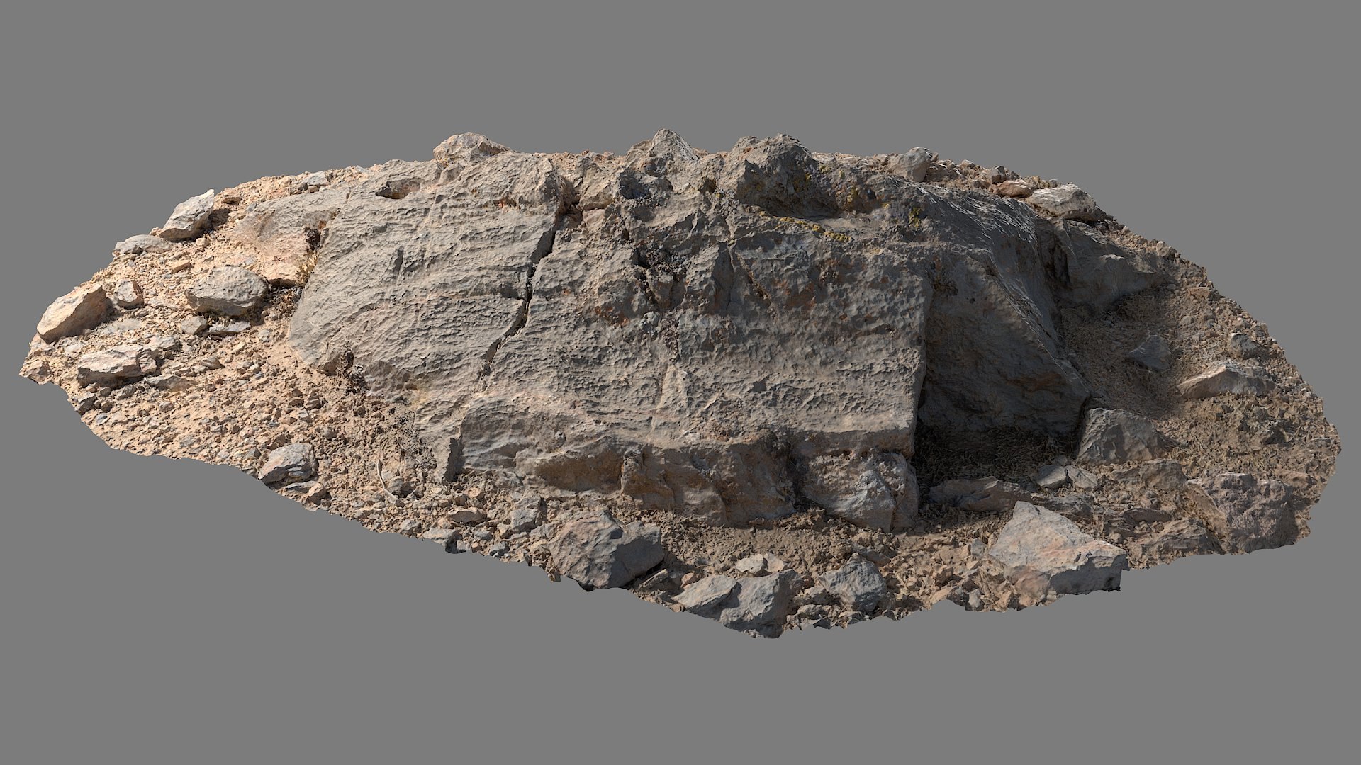 Assembly Ground Rock 1 3D model - TurboSquid 2000456