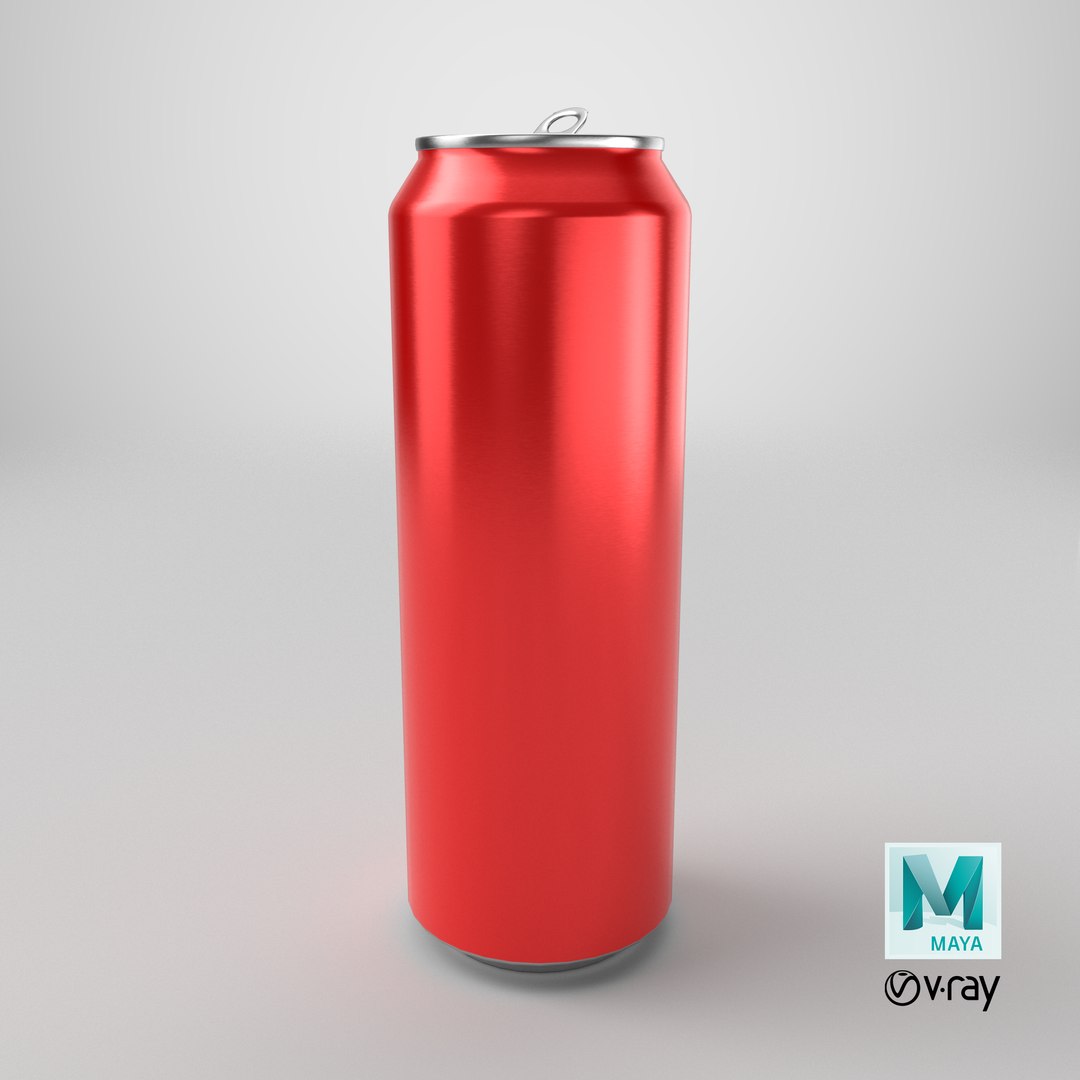 3D Opened Standard Can 568ML Model - TurboSquid 2155290