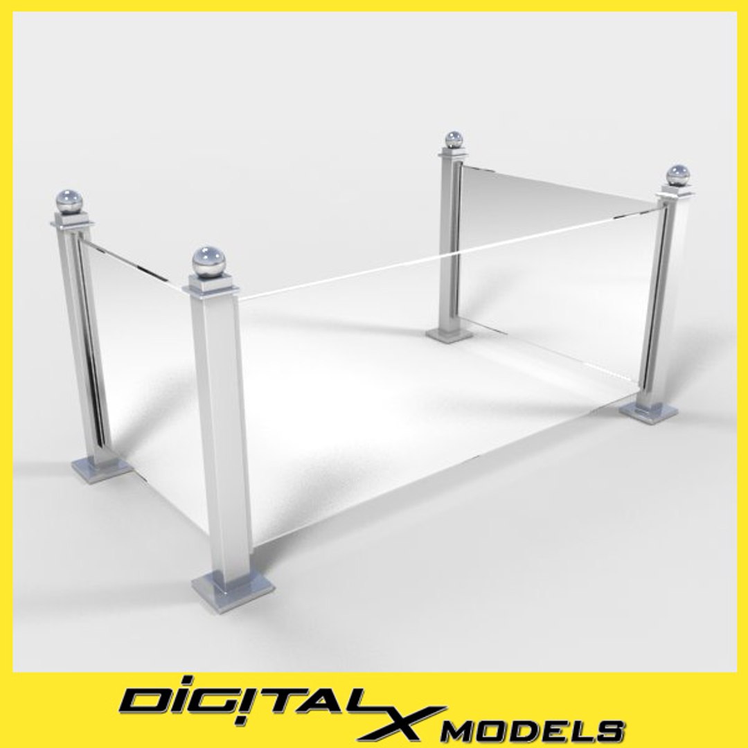 3d sneeze guard 2 model