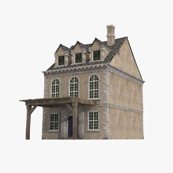 3D Retro single-family buildings in the city model - TurboSquid 1762141