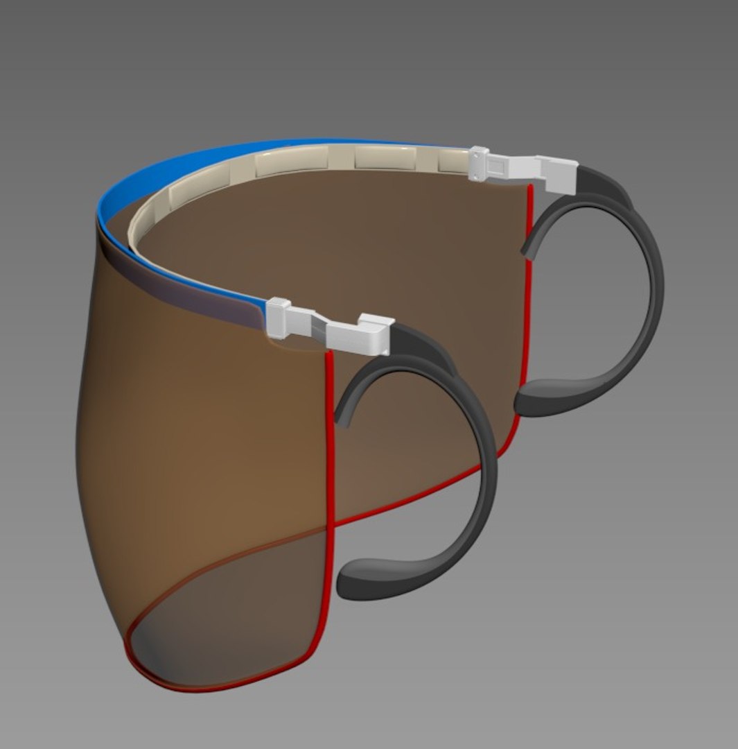3D Model Protective Face Shield - TurboSquid 1559834