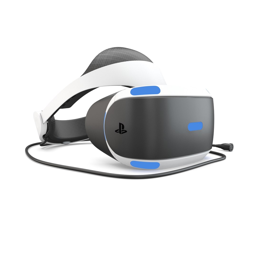 sony playstation vr 3d model