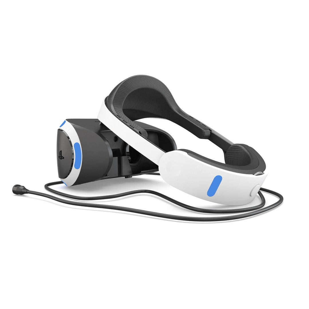 sony playstation vr 3d model