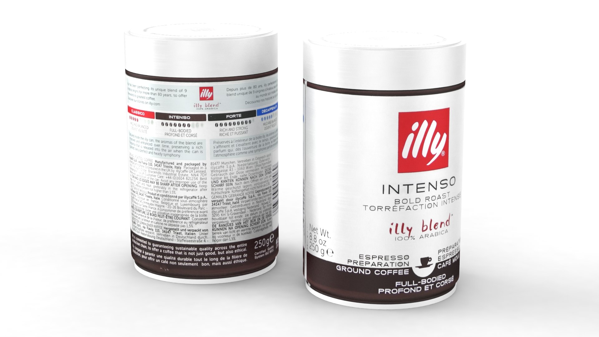 3D Coffe Can Illy 250g 2021 Collection model - TurboSquid 1746441