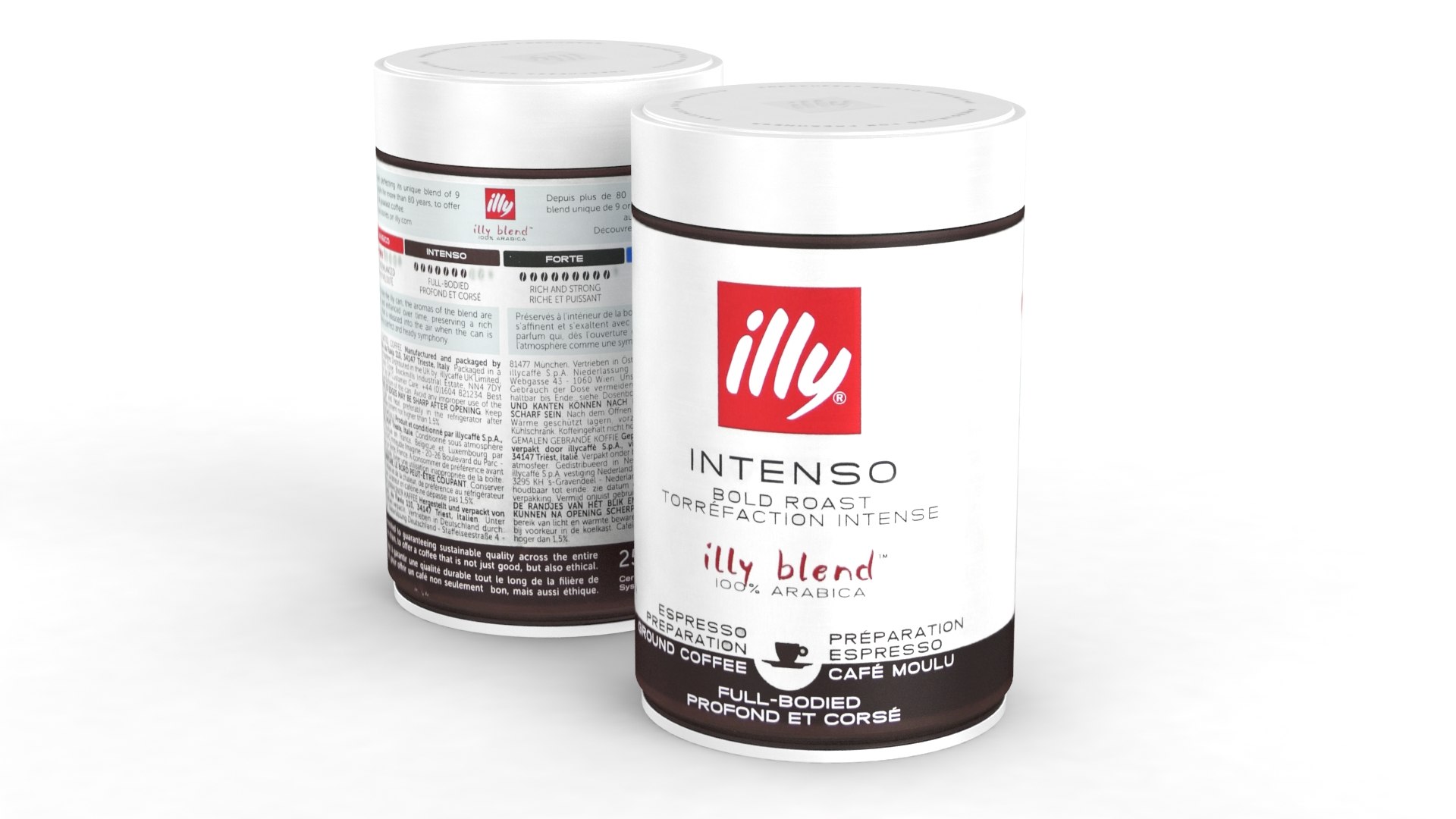 3D Coffe Can Illy 250g 2021 Collection model - TurboSquid 1746441