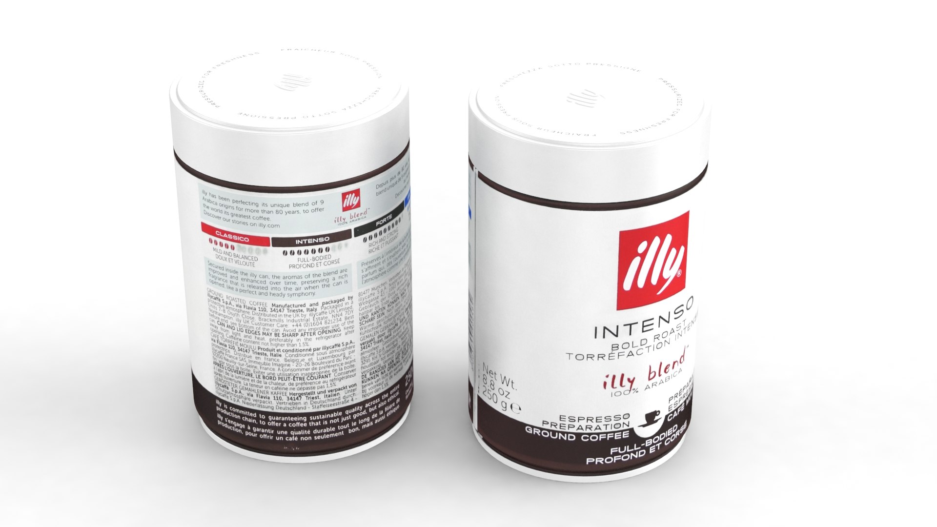 3D Coffe Can Illy 250g 2021 Collection model - TurboSquid 1746441