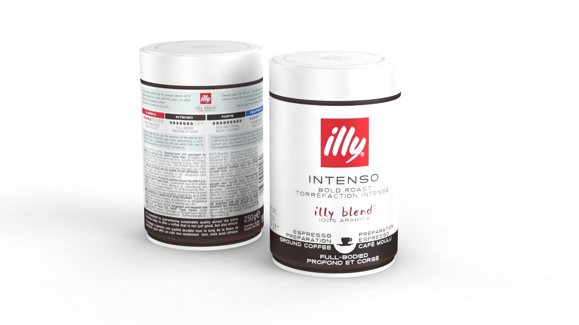3D Coffe Can Illy 250g 2021 Collection model - TurboSquid 1746441