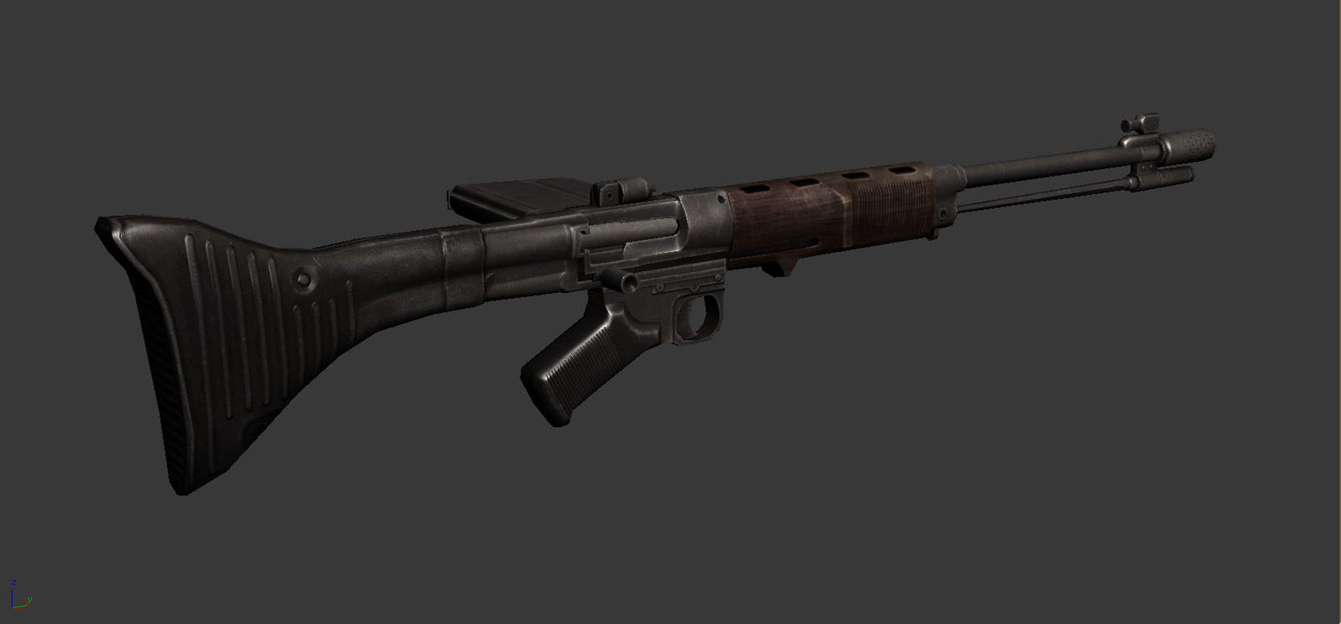 Fg42 Assault Rifle 3d Max