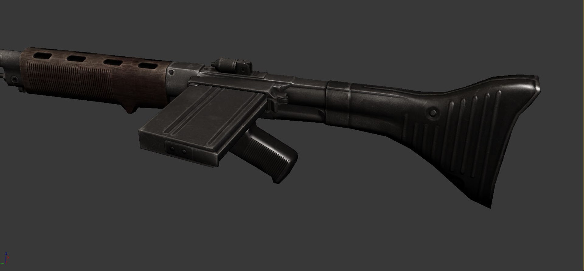 Fg42 Assault Rifle 3d Max