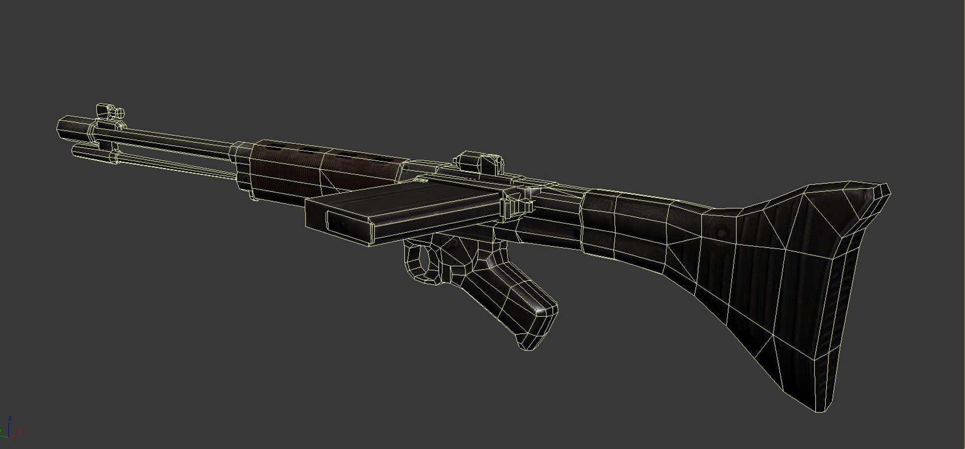 Fg42 Assault Rifle 3d Max