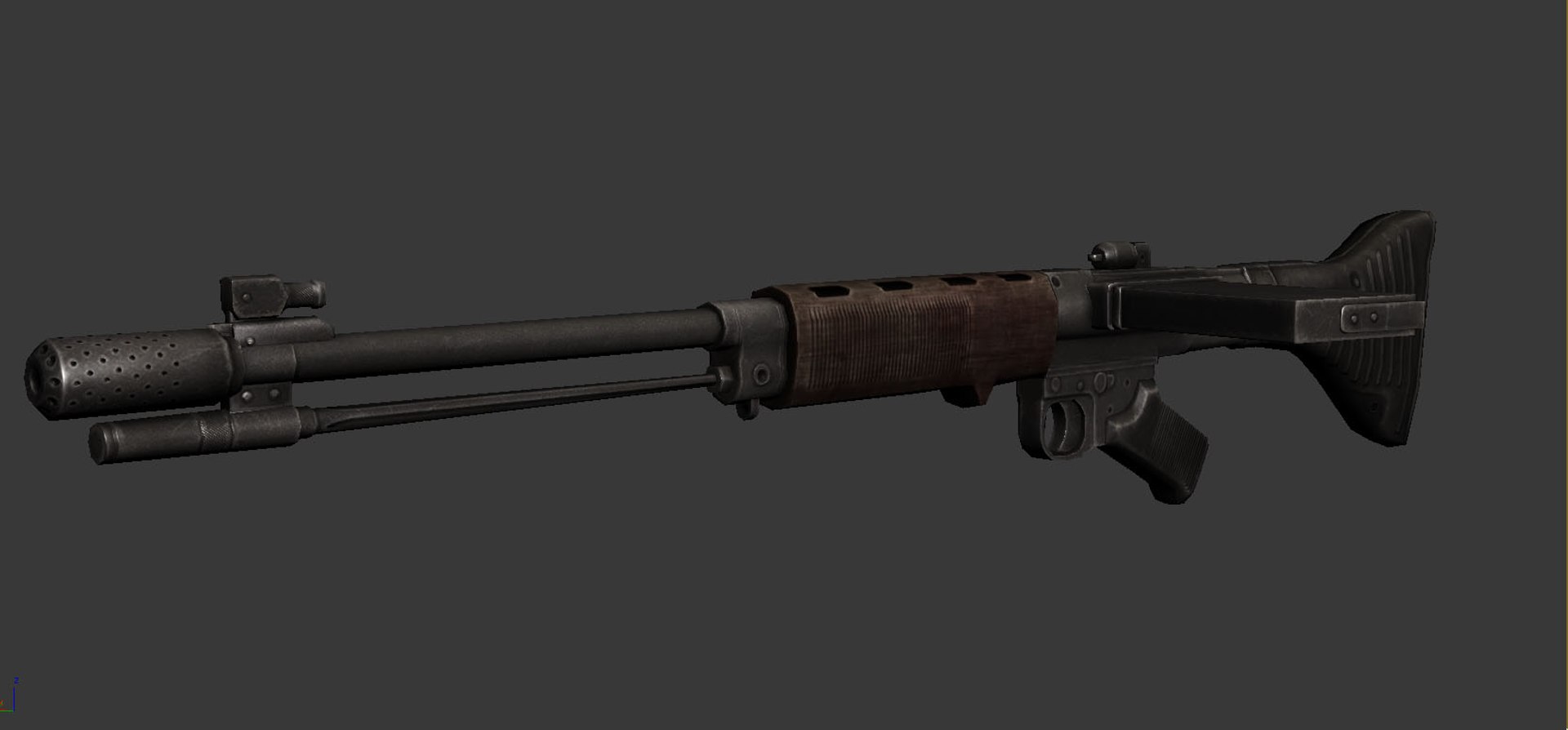 Fg42 Assault Rifle 3d Max